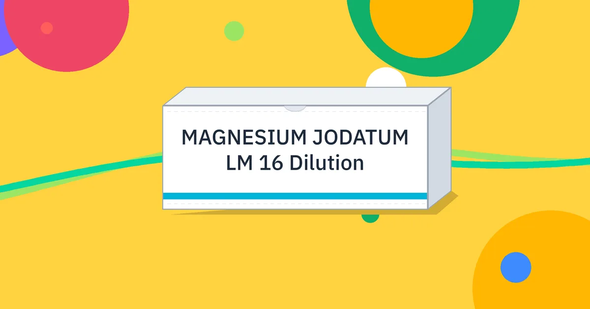 Symbolbild: Packung mit der Aufschrift MAGNESIUM JODATUM LM 16 Dilution (PZN 12937953) – Verfügbarkeit und Bezug in Apotheken in Frankfurt am Main