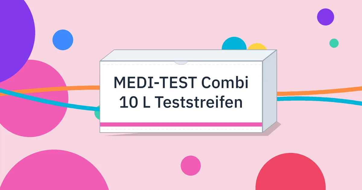Symbolbild: Packung mit der Aufschrift MEDI-TEST Combi 10 L Teststreifen (PZN 00175550) – Verfügbarkeit und Bezug in Apotheken in Frankfurt am Main