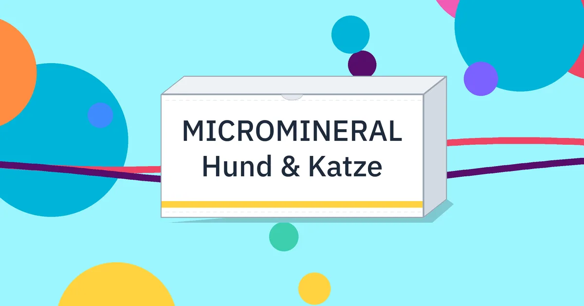 Symbolbild: Packung mit der Aufschrift MICROMINERAL Hund & Katze (PZN 14003999) – Verfügbarkeit und Bezug in Apotheken in Frankfurt am Main