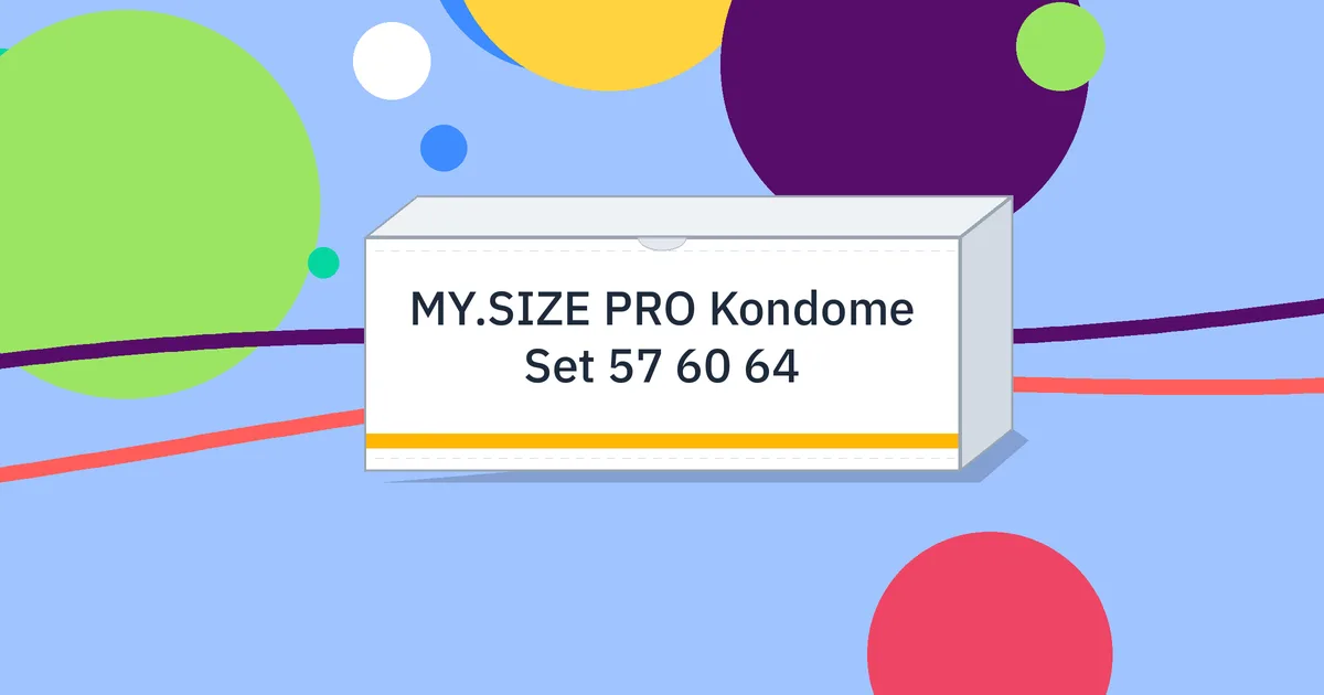Symbolbild: Packung mit der Aufschrift MY.SIZE PRO Kondome Set 57 60 64 (PZN 17492450) – Verfügbarkeit und Bezug in Apotheken in Frankfurt am Main