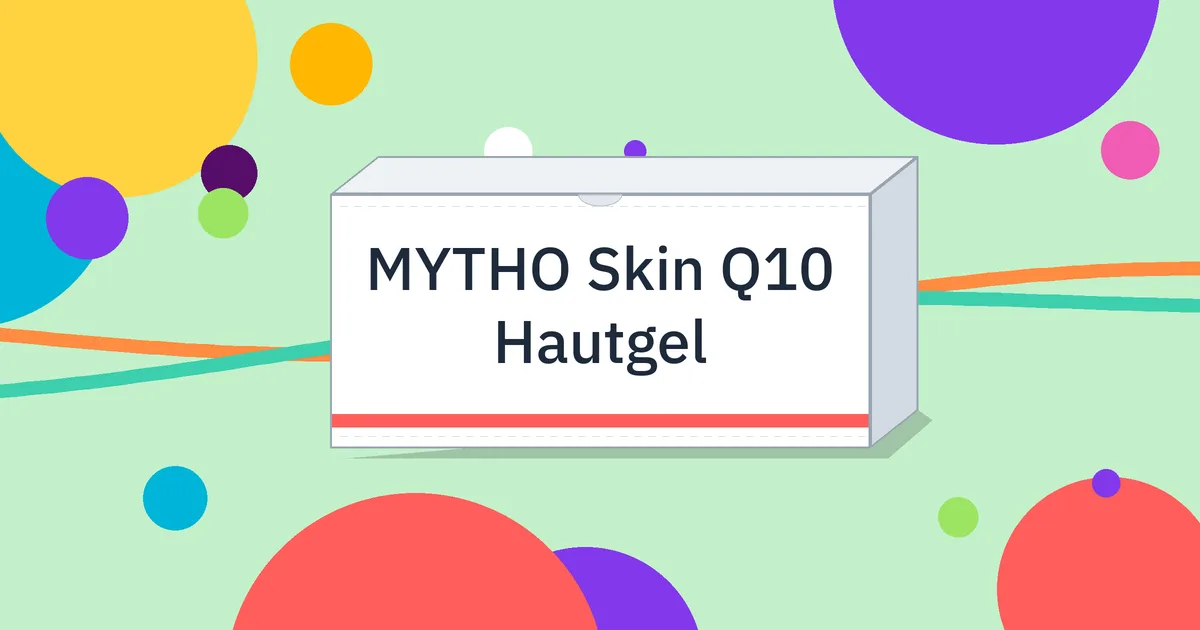 Symbolbild: Packung mit der Aufschrift MYTHO Skin Q10 Hautgel (PZN 01401215) – Verfügbarkeit und Bezug in Apotheken in Frankfurt am Main