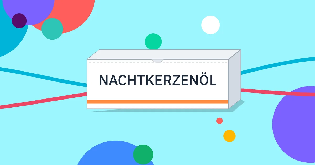 Symbolbild: Packung mit der Aufschrift NACHTKERZENÖL (PZN 19657501) – Verfügbarkeit und Bezug in Apotheken in Frankfurt am Main