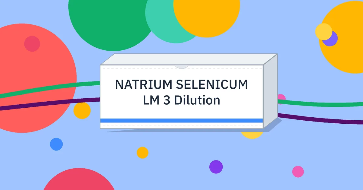 Symbolbild: Packung mit der Aufschrift NATRIUM SELENICUM LM 3 Dilution (PZN 13616659) – Verfügbarkeit und Bezug in Apotheken in Frankfurt am Main