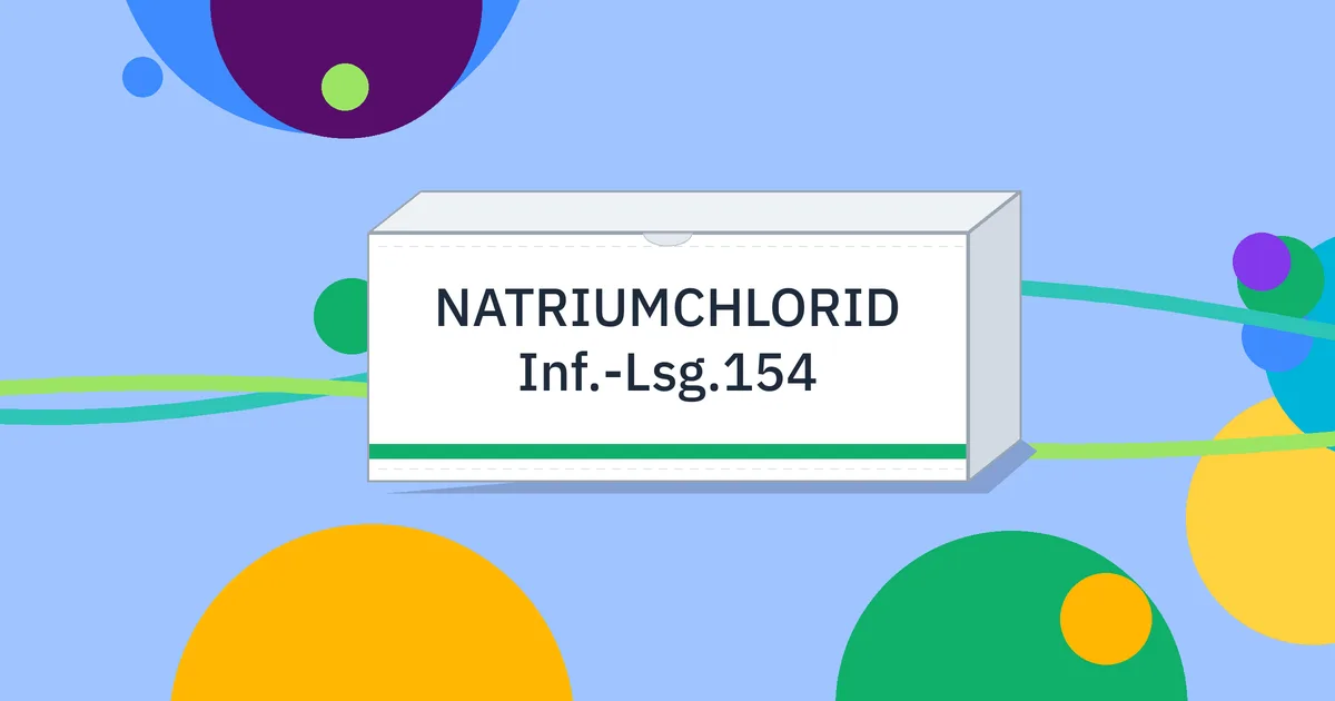 Symbolbild: Packung mit der Aufschrift NATRIUMCHLORID Inf.-Lsg.154 (PZN 07510827) – Verfügbarkeit und Bezug in Apotheken in Frankfurt am Main