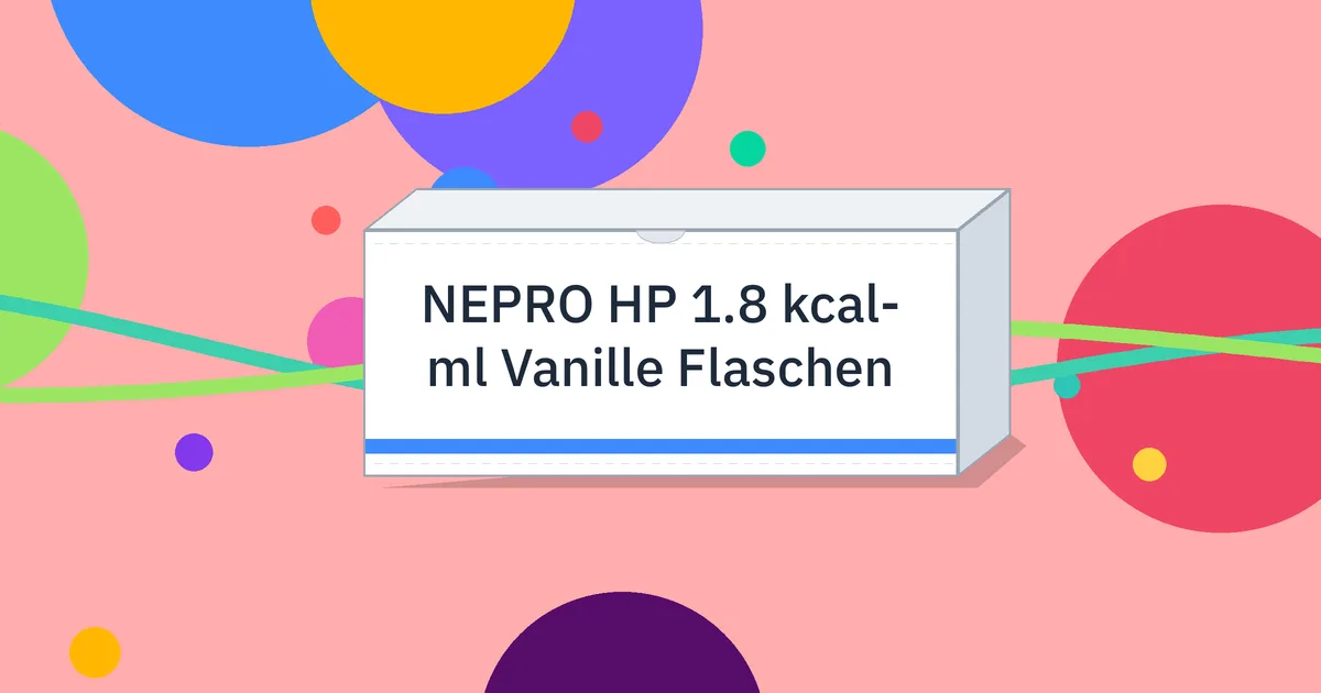 Symbolbild: Packung mit der Aufschrift NEPRO HP 1.8 kcal-ml Vanille Flaschen (PZN 17885190) – Verfügbarkeit und Bezug in Apotheken in Frankfurt am Main