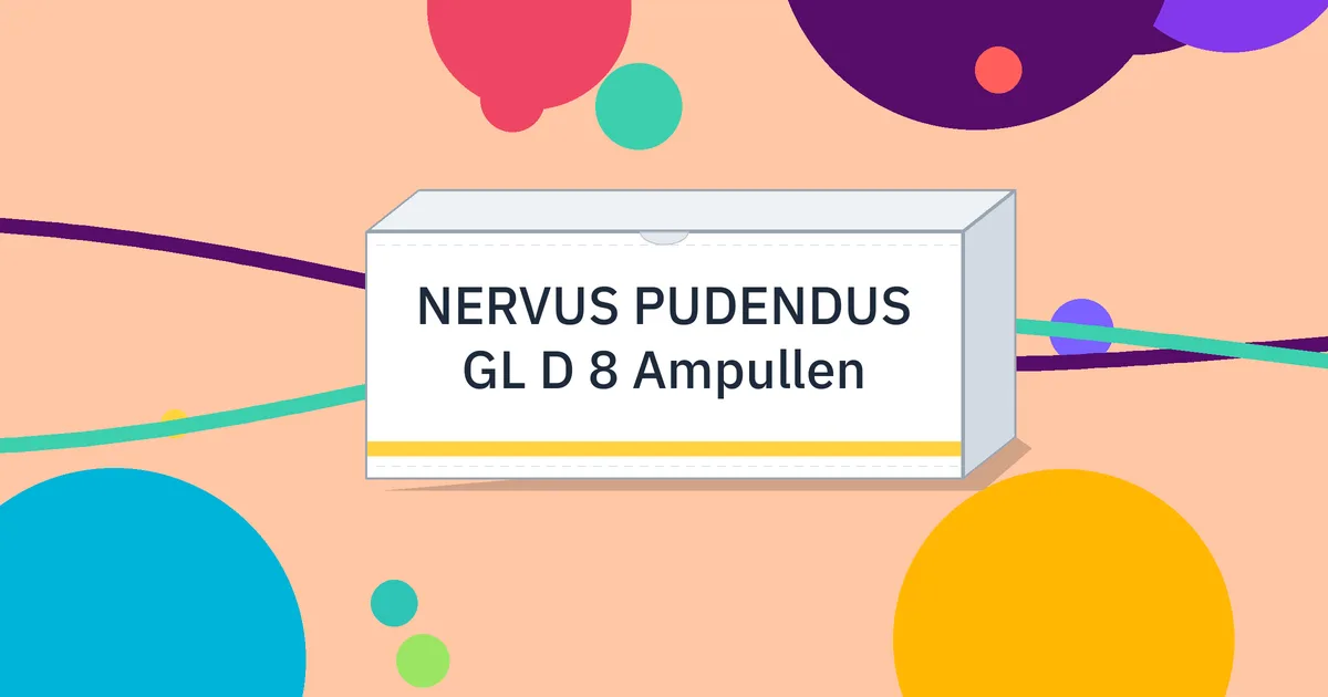 Symbolbild: Packung mit der Aufschrift NERVUS PUDENDUS GL D 8 Ampullen (PZN 02941267) – Verfügbarkeit und Bezug in Apotheken in Frankfurt am Main