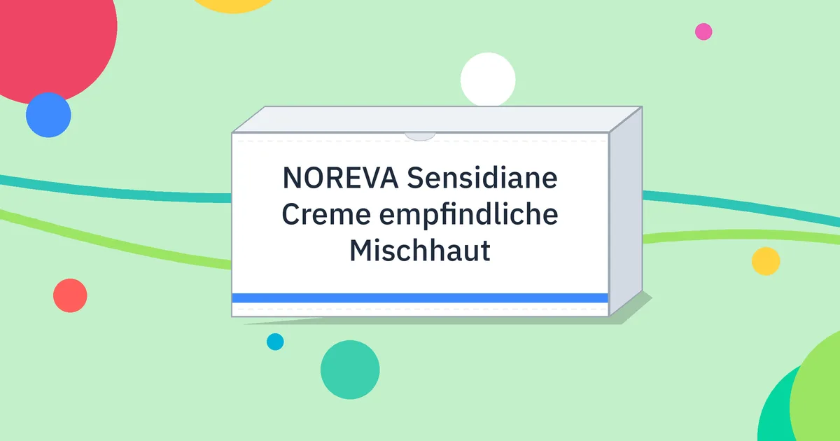 Symbolbild: Packung mit der Aufschrift NOREVA Sensidiane Creme empfindliche Mischhaut (PZN 10000509) – Verfügbarkeit und Bezug in Apotheken in Frankfurt am Main