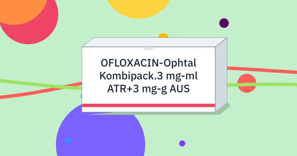 Symbolbild: Packung mit der Aufschrift OFLOXACIN-Ophtal Kombipack.3 mg-ml ATR+3 mg-g AUS (PZN 01959986) – Verfügbarkeit und Bezug in Apotheken in Frankfurt am Main