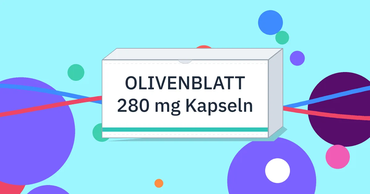 Symbolbild: Packung mit der Aufschrift OLIVENBLATT 280 mg Kapseln (PZN 17190536) – Verfügbarkeit und Bezug in Apotheken in Frankfurt am Main
