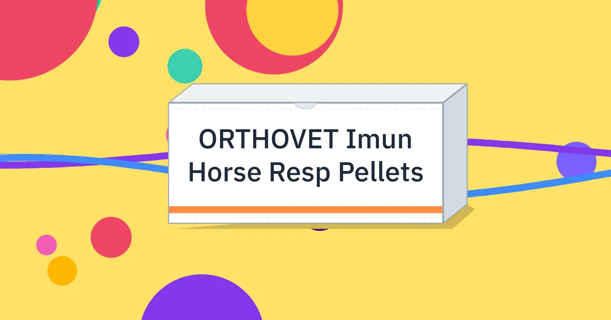 Symbolbild: Packung mit der Aufschrift ORTHOVET Imun Horse Resp Pellets (PZN 14320375) – Verfügbarkeit und Bezug in Apotheken in Frankfurt am Main