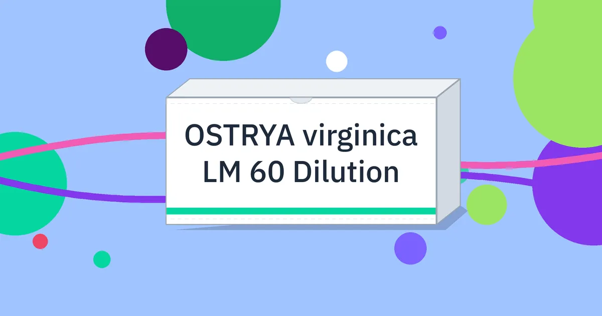 Symbolbild: Packung mit der Aufschrift OSTRYA virginica LM 60 Dilution (PZN 13628740) – Verfügbarkeit und Bezug in Apotheken in Frankfurt am Main