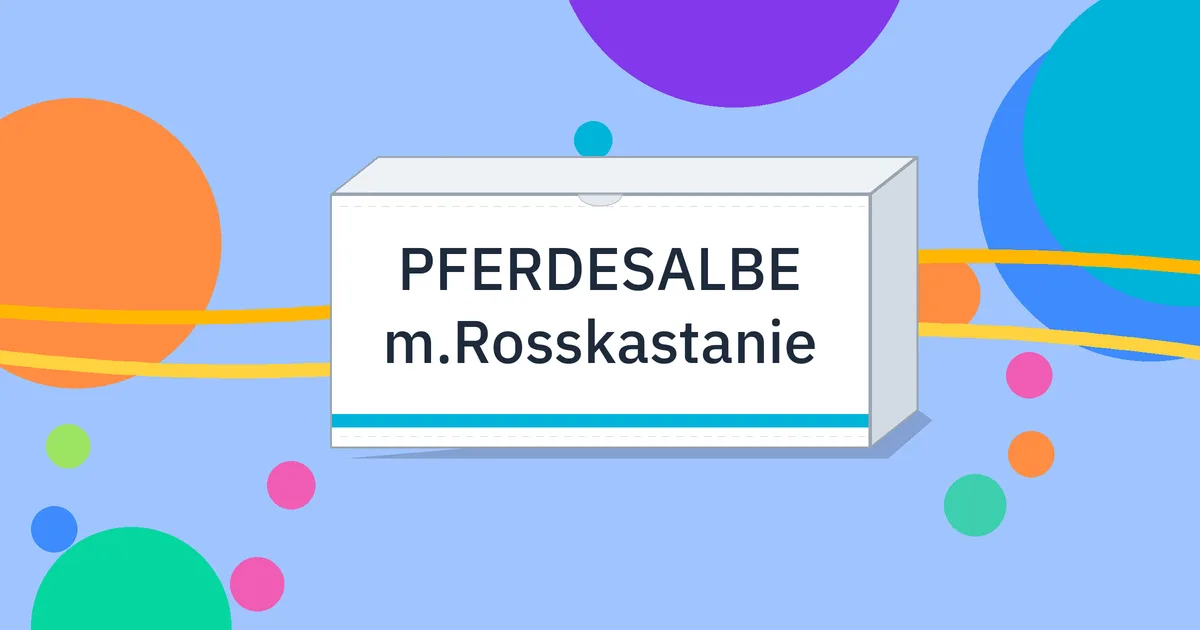 Symbolbild: Packung mit der Aufschrift PFERDESALBE m.Rosskastanie (PZN 03677016) – Verfügbarkeit und Bezug in Apotheken in Frankfurt am Main