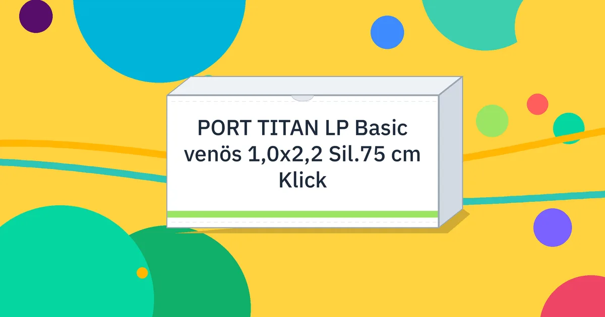 Symbolbild: Packung mit der Aufschrift PORT TITAN LP Basic venös 1,0x2,2 Sil.75 cm Klick (PZN 03177609) – Verfügbarkeit und Bezug in Apotheken in Frankfurt am Main