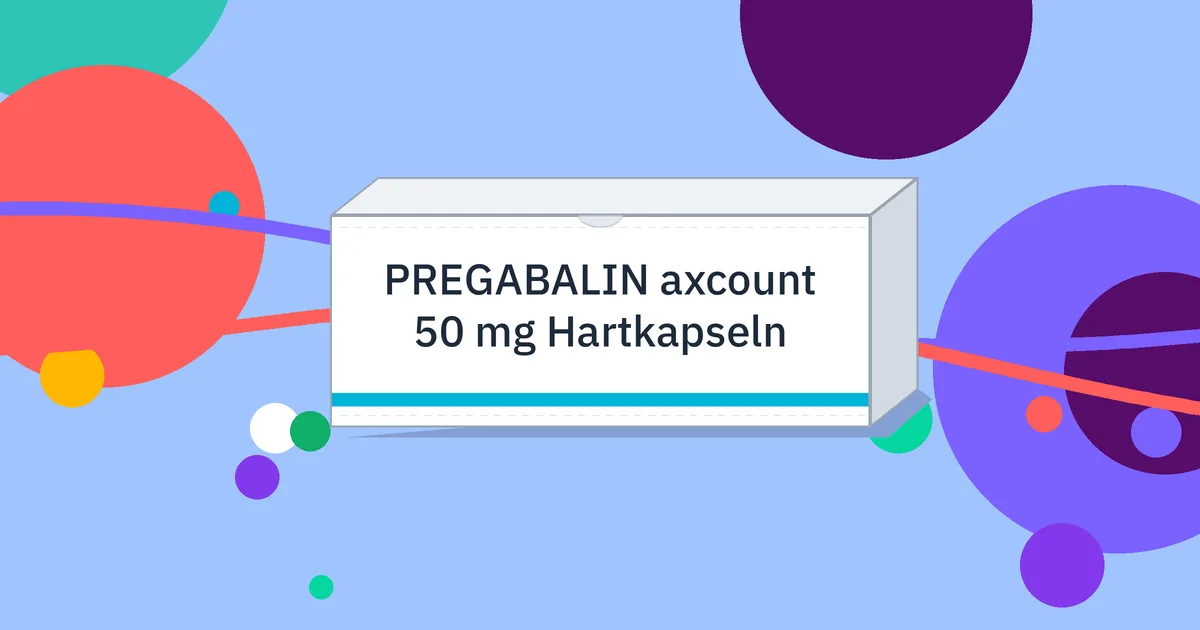 Symbolbild: Packung mit der Aufschrift PREGABALIN axcount 50 mg Hartkapseln (PZN 16360539) – Verfügbarkeit und Bezug in Apotheken in Frankfurt am Main