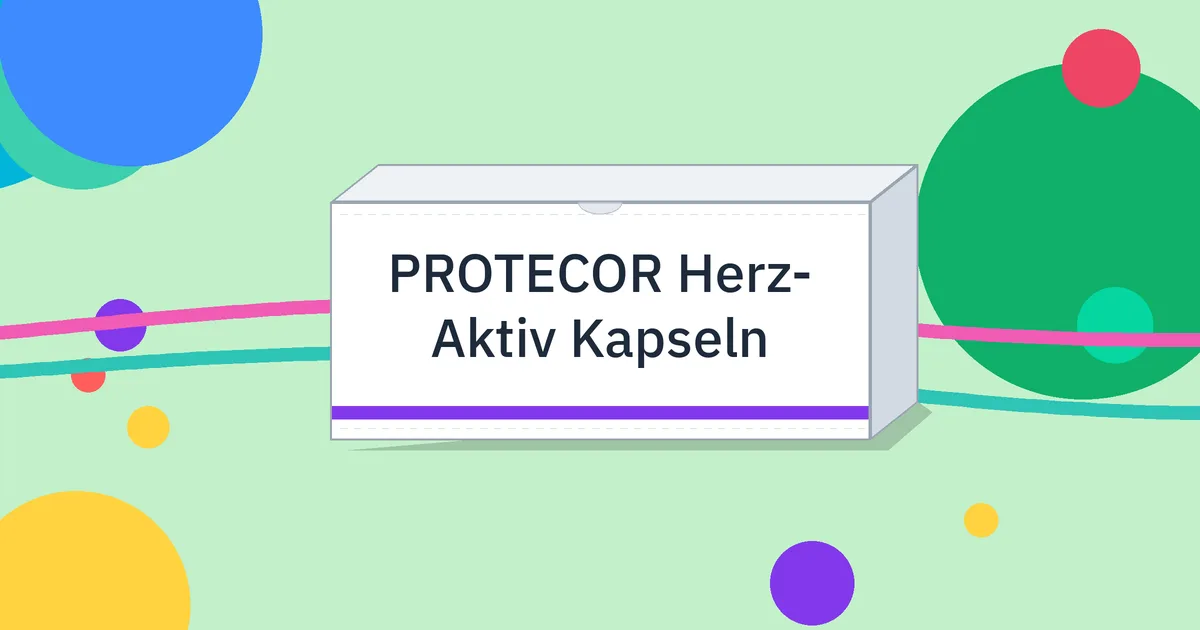 Symbolbild: Packung mit der Aufschrift PROTECOR Herz-Aktiv Kapseln (PZN 01249109) – Verfügbarkeit und Bezug in Apotheken in Frankfurt am Main