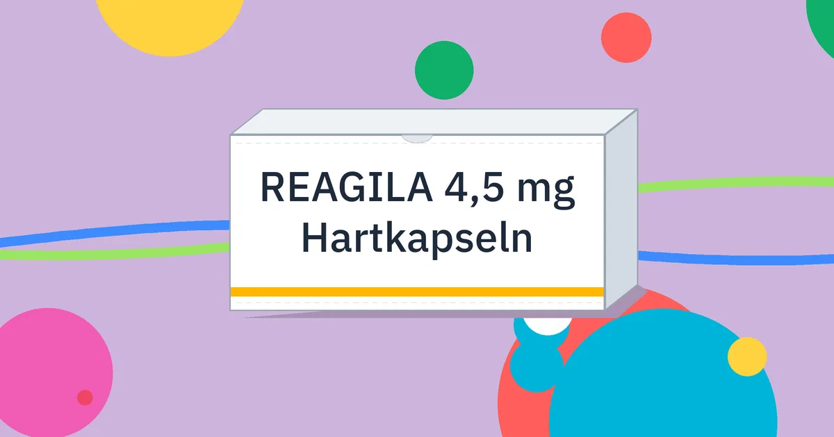 Symbolbild: Packung mit der Aufschrift REAGILA 4,5 mg Hartkapseln (PZN 16335754) – Verfügbarkeit und Bezug in Apotheken in Frankfurt am Main
