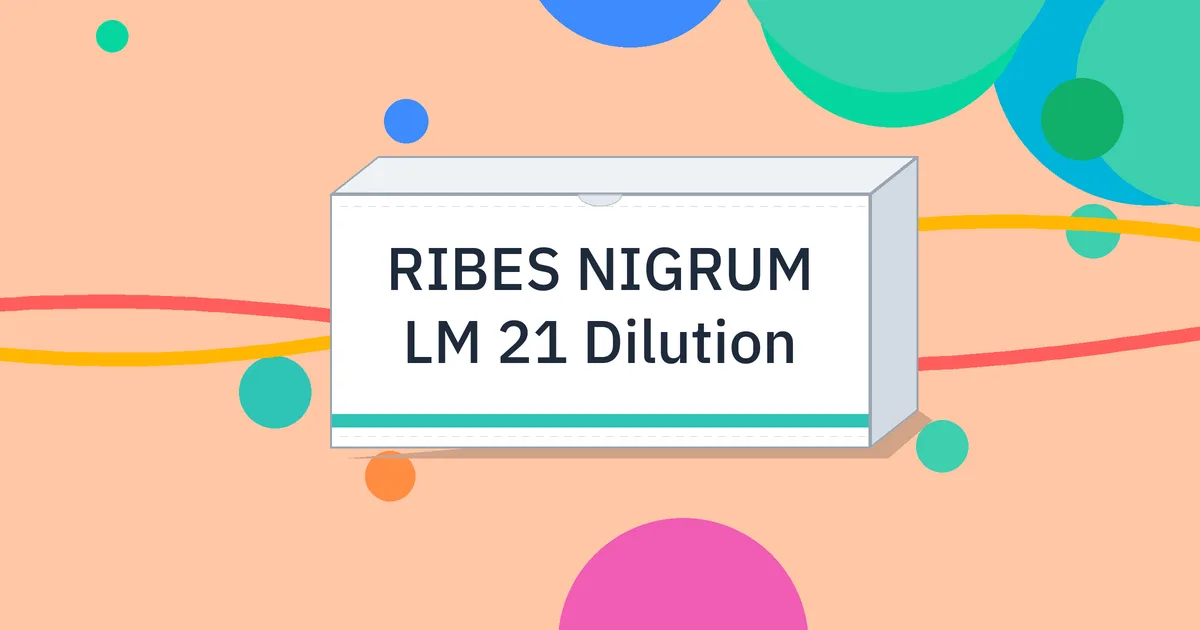 Symbolbild: Packung mit der Aufschrift RIBES NIGRUM LM 21 Dilution (PZN 13679022) – Verfügbarkeit und Bezug in Apotheken in Frankfurt am Main