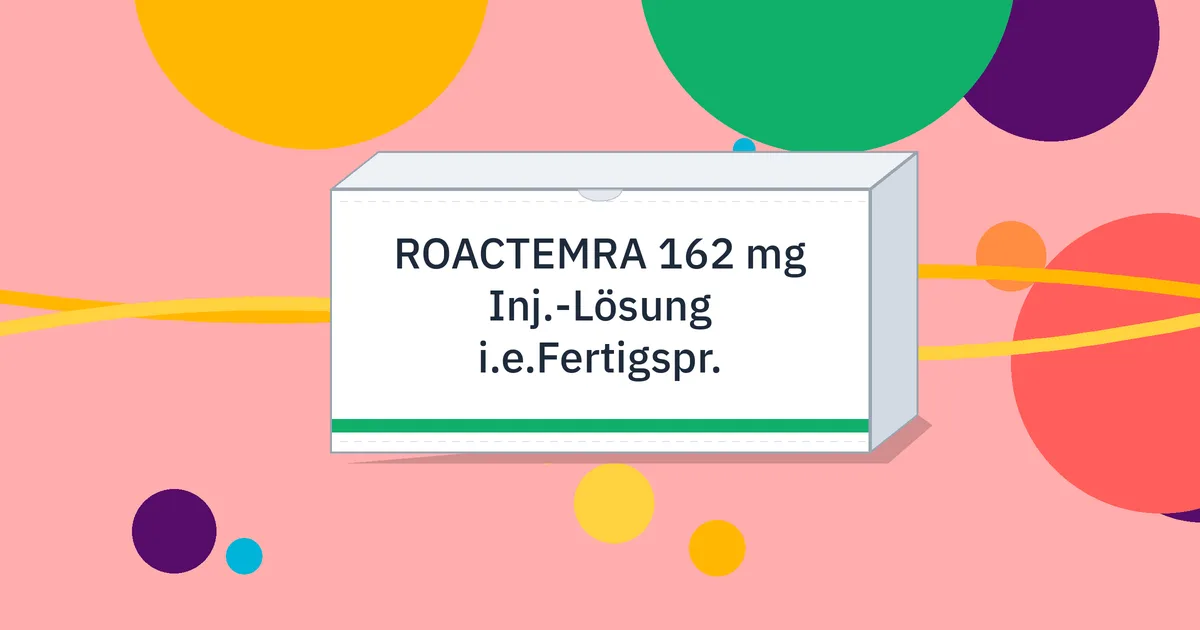 Symbolbild: Packung mit der Aufschrift ROACTEMRA 162 mg Inj.-Lösung i.e.Fertigspr. (PZN 10822312) – Verfügbarkeit und Bezug in Apotheken in Frankfurt am Main