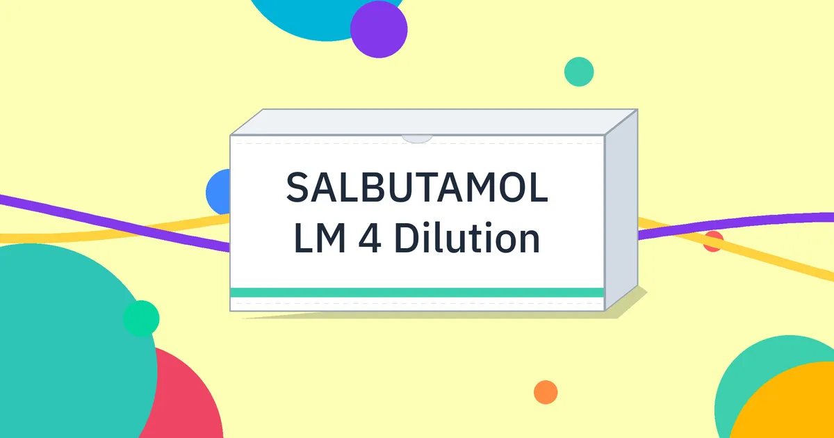 Symbolbild: Packung mit der Aufschrift SALBUTAMOL LM 4 Dilution (PZN 13177071) – Verfügbarkeit und Bezug in Apotheken in Frankfurt am Main