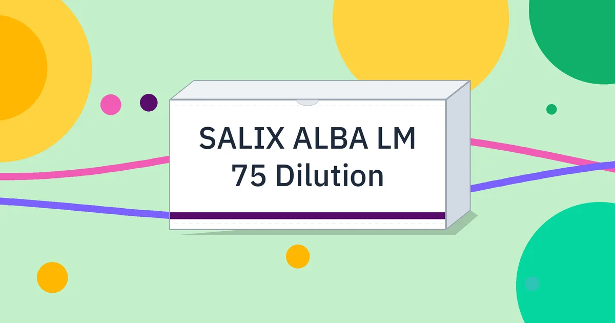 Symbolbild: Packung mit der Aufschrift SALIX ALBA LM 75 Dilution (PZN 13177912) – Verfügbarkeit und Bezug in Apotheken in Frankfurt am Main