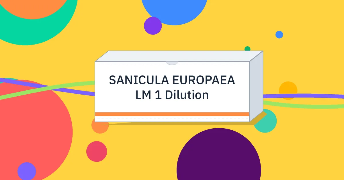 Symbolbild: Packung mit der Aufschrift SANICULA EUROPAEA LM 1 Dilution (PZN 13182043) – Verfügbarkeit und Bezug in Apotheken in Frankfurt am Main