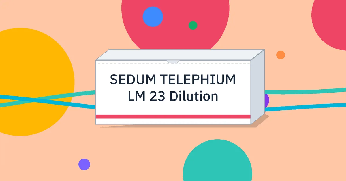Symbolbild: Packung mit der Aufschrift SEDUM TELEPHIUM LM 23 Dilution (PZN 13694091) – Verfügbarkeit und Bezug in Apotheken in Frankfurt am Main