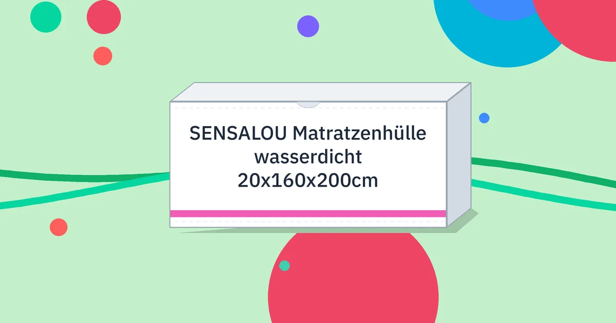 Symbolbild: Packung mit der Aufschrift SENSALOU Matratzenhülle wasserdicht 20x160x200cm (PZN 20738943) – Verfügbarkeit und Bezug in Apotheken in Frankfurt am Main