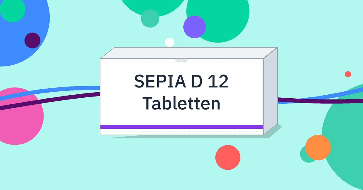 Symbolbild: Packung mit der Aufschrift SEPIA D 12 Tabletten (PZN 02105944) – Verfügbarkeit und Bezug in Apotheken in Frankfurt am Main