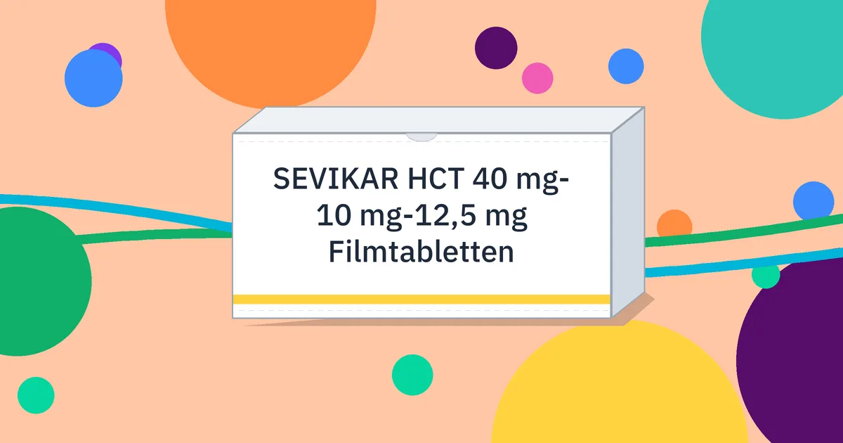 Symbolbild: Packung mit der Aufschrift SEVIKAR HCT 40 mg-10 mg-12,5 mg Filmtabletten (PZN 10934235) – Verfügbarkeit und Bezug in Apotheken in Frankfurt am Main