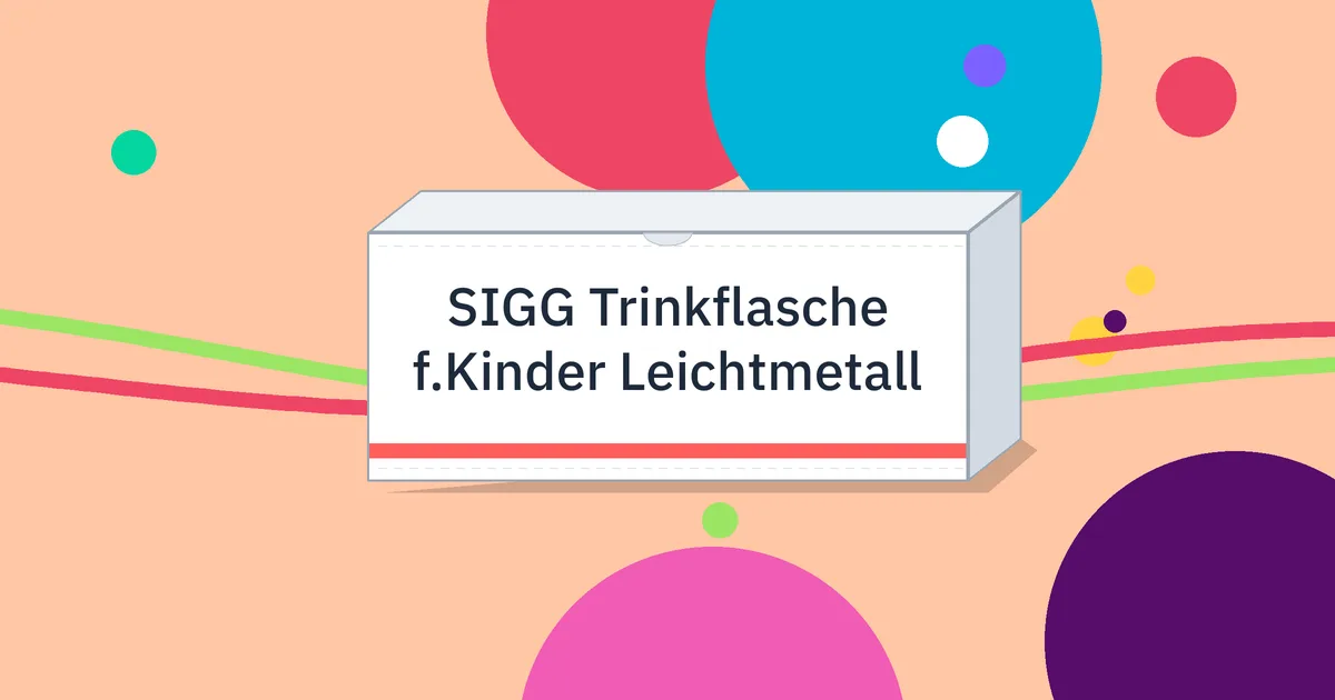 Symbolbild: Packung mit der Aufschrift SIGG Trinkflasche f.Kinder Leichtmetall (PZN 01654146) – Verfügbarkeit und Bezug in Apotheken in Frankfurt am Main