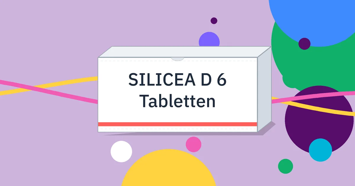 Symbolbild: Packung mit der Aufschrift SILICEA D 6 Tabletten (PZN 01785606) – Verfügbarkeit und Bezug in Apotheken in Frankfurt am Main