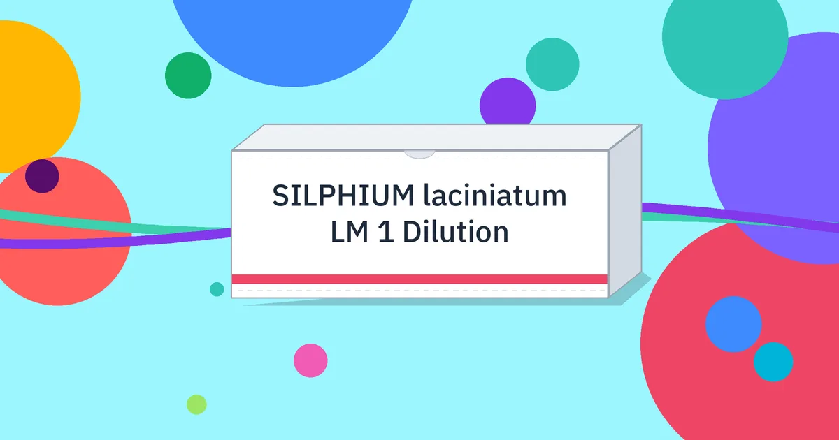 Symbolbild: Packung mit der Aufschrift SILPHIUM laciniatum LM 1 Dilution (PZN 13678778) – Verfügbarkeit und Bezug in Apotheken in Frankfurt am Main