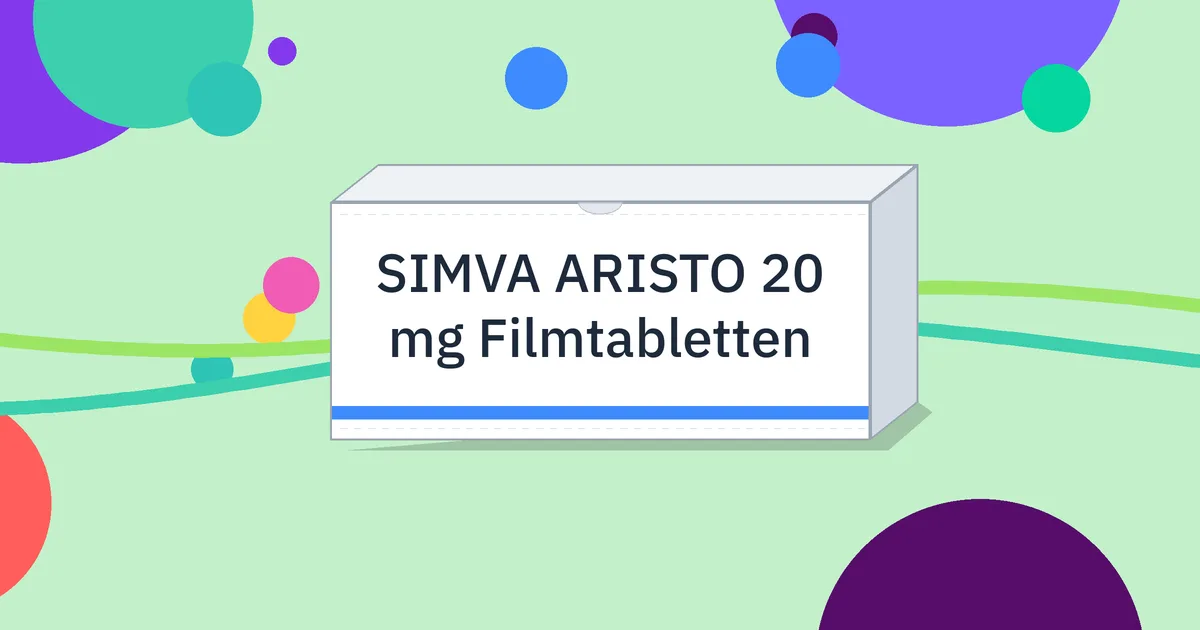 Symbolbild: Packung mit der Aufschrift SIMVA ARISTO 20 mg Filmtabletten (PZN 09900691) – Verfügbarkeit und Bezug in Apotheken in Frankfurt am Main