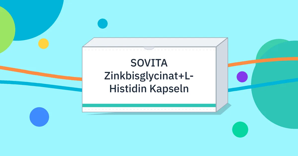 Symbolbild: Packung mit der Aufschrift SOVITA Zinkbisglycinat+L-Histidin Kapseln (PZN 17421941) – Verfügbarkeit und Bezug in Apotheken in Frankfurt am Main