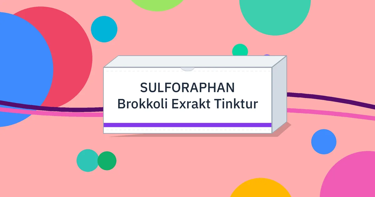Symbolbild: Packung mit der Aufschrift SULFORAPHAN Brokkoli Exrakt Tinktur (PZN 18217869) – Verfügbarkeit und Bezug in Apotheken in Frankfurt am Main