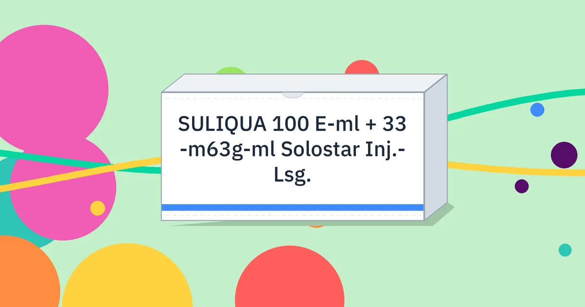 Symbolbild: Packung mit der Aufschrift SULIQUA 100 E-ml + 33 -m63g-ml Solostar Inj.-Lsg. (PZN 14239992) – Verfügbarkeit und Bezug in Apotheken in Frankfurt am Main