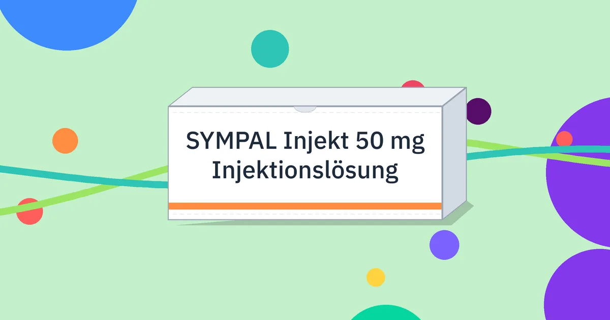 Symbolbild: Packung mit der Aufschrift SYMPAL Injekt 50 mg Injektionslösung (PZN 00074464) – Verfügbarkeit und Bezug in Apotheken in Frankfurt am Main
