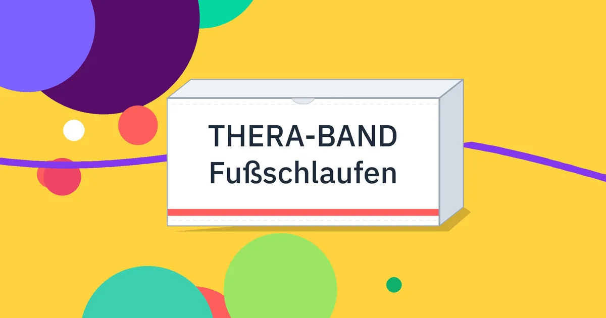 Symbolbild: Packung mit der Aufschrift THERA-BAND Fußschlaufen (PZN 00227028) – Verfügbarkeit und Bezug in Apotheken in Frankfurt am Main