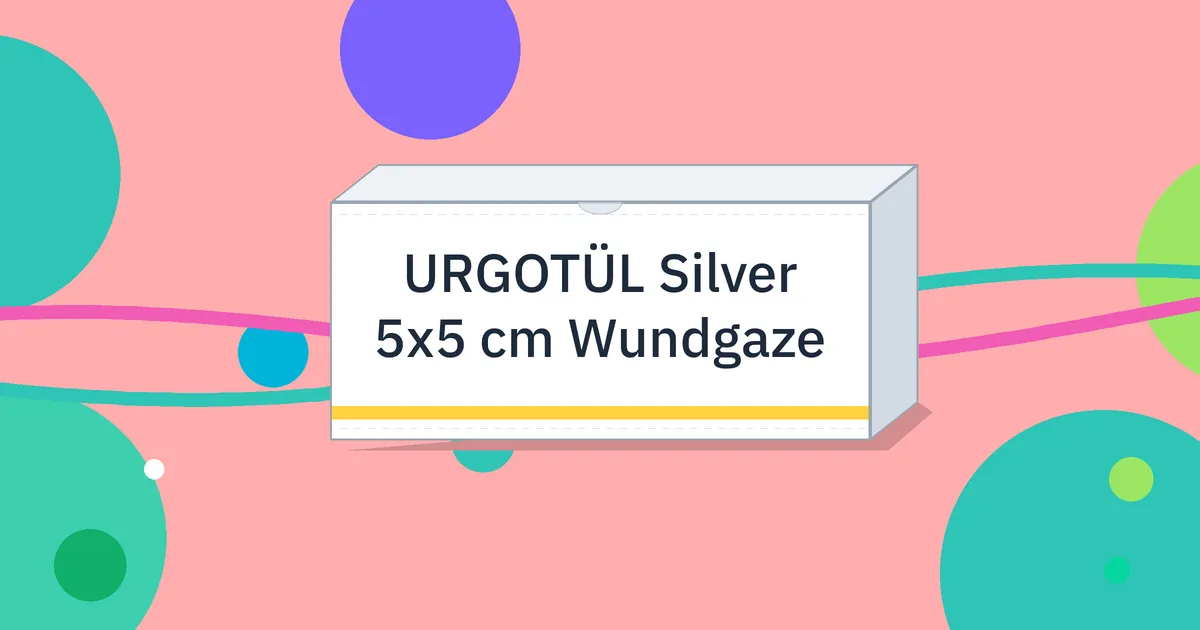 Symbolbild: Packung mit der Aufschrift URGOTÜL Silver 5x5 cm Wundgaze (PZN 16701667) – Verfügbarkeit und Bezug in Apotheken in Frankfurt am Main