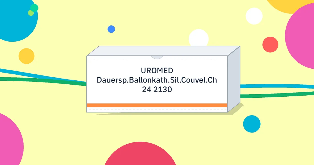Symbolbild: Packung mit der Aufschrift UROMED Dauersp.Ballonkath.Sil.Couvel.Ch 24 2130 (PZN 03281011) – Verfügbarkeit und Bezug in Apotheken in Frankfurt am Main