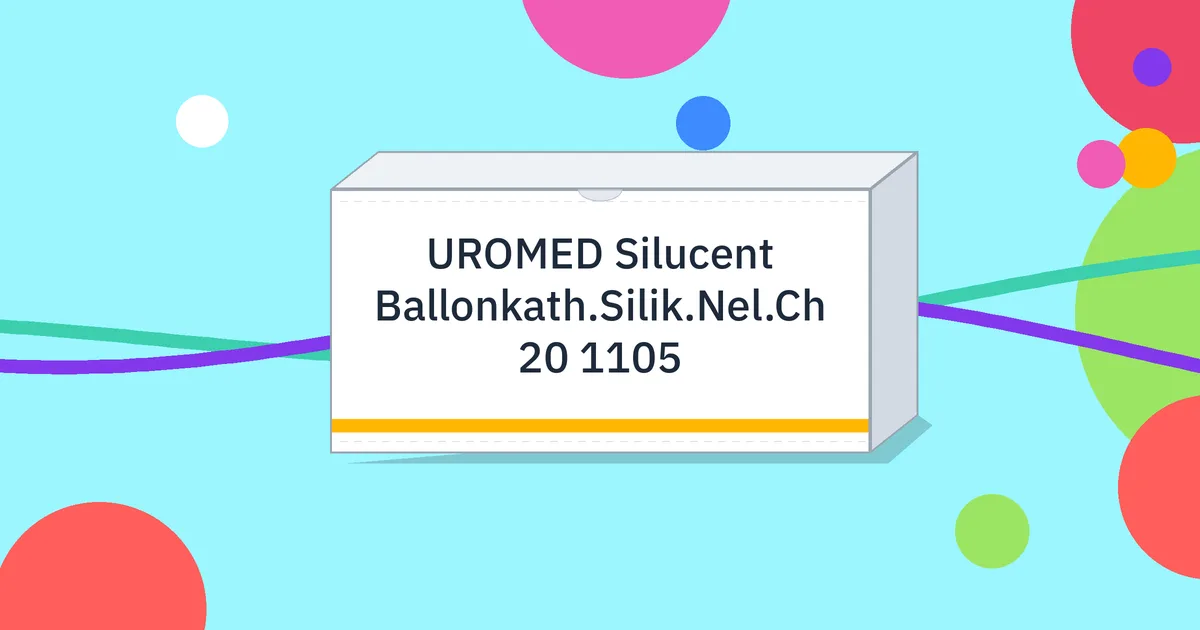 Symbolbild: Packung mit der Aufschrift UROMED Silucent Ballonkath.Silik.Nel.Ch 20 1105 (PZN 01990192) – Verfügbarkeit und Bezug in Apotheken in Frankfurt am Main