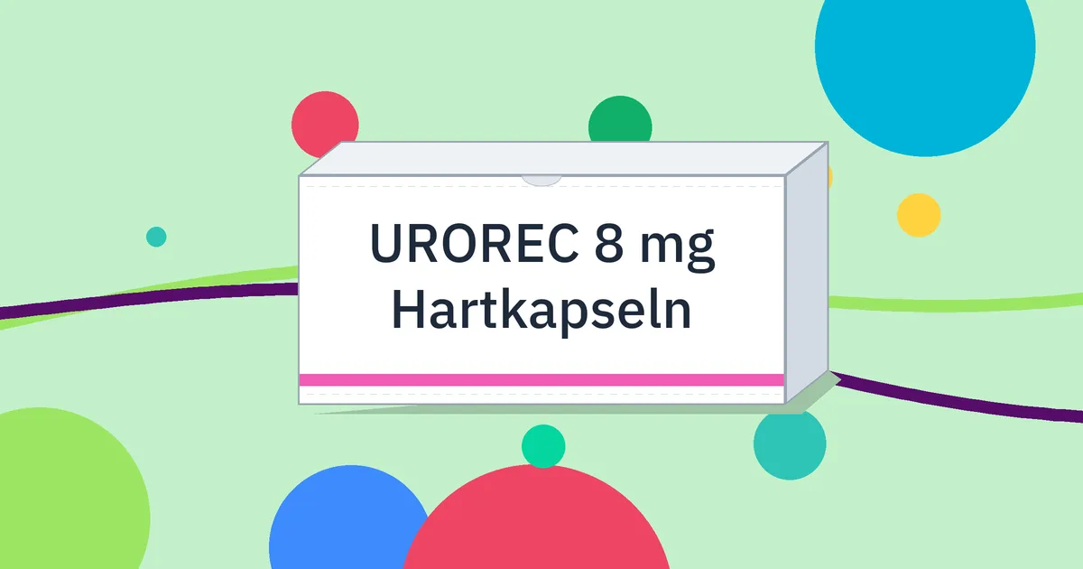 Symbolbild: Packung mit der Aufschrift UROREC 8 mg Hartkapseln (PZN 06476235) – Verfügbarkeit und Bezug in Apotheken in Frankfurt am Main
