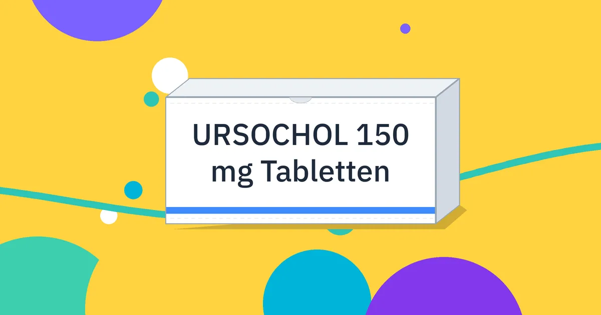 Symbolbild: Packung mit der Aufschrift URSOCHOL 150 mg Tabletten (PZN 02251203) – Verfügbarkeit und Bezug in Apotheken in Frankfurt am Main
