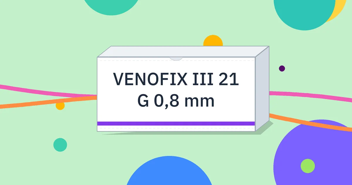 Symbolbild: Packung mit der Aufschrift VENOFIX III 21 G 0,8 mm (PZN 02917547) – Verfügbarkeit und Bezug in Apotheken in Frankfurt am Main