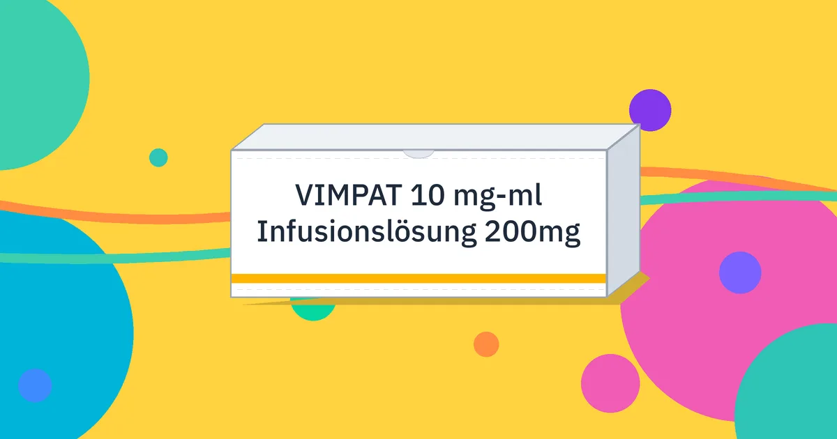 Symbolbild: Packung mit der Aufschrift VIMPAT 10 mg-ml Infusionslösung 200mg (PZN 19152362) – Verfügbarkeit und Bezug in Apotheken in Frankfurt am Main