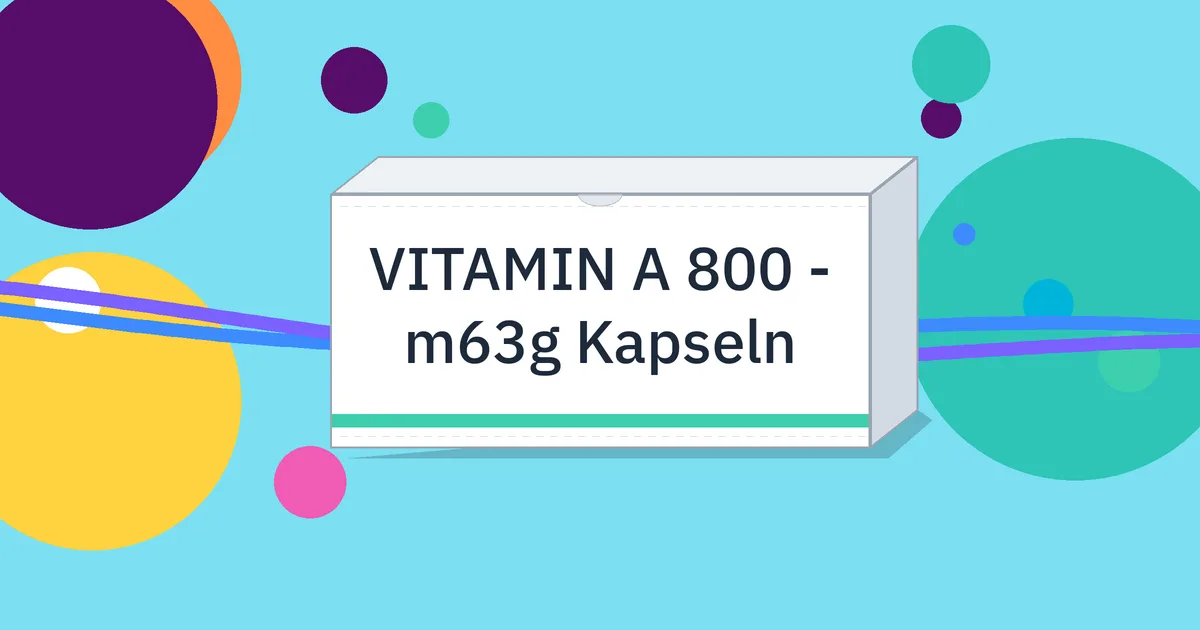 Symbolbild: Packung mit der Aufschrift VITAMIN A 800 -m63g Kapseln (PZN 09701230) – Verfügbarkeit und Bezug in Apotheken in Frankfurt am Main