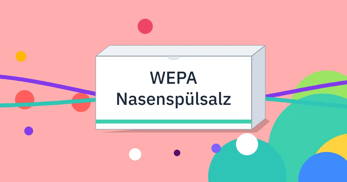 Symbolbild: Packung mit der Aufschrift WEPA Nasenspülsalz (PZN 13712363) – Verfügbarkeit und Bezug in Apotheken in Frankfurt am Main
