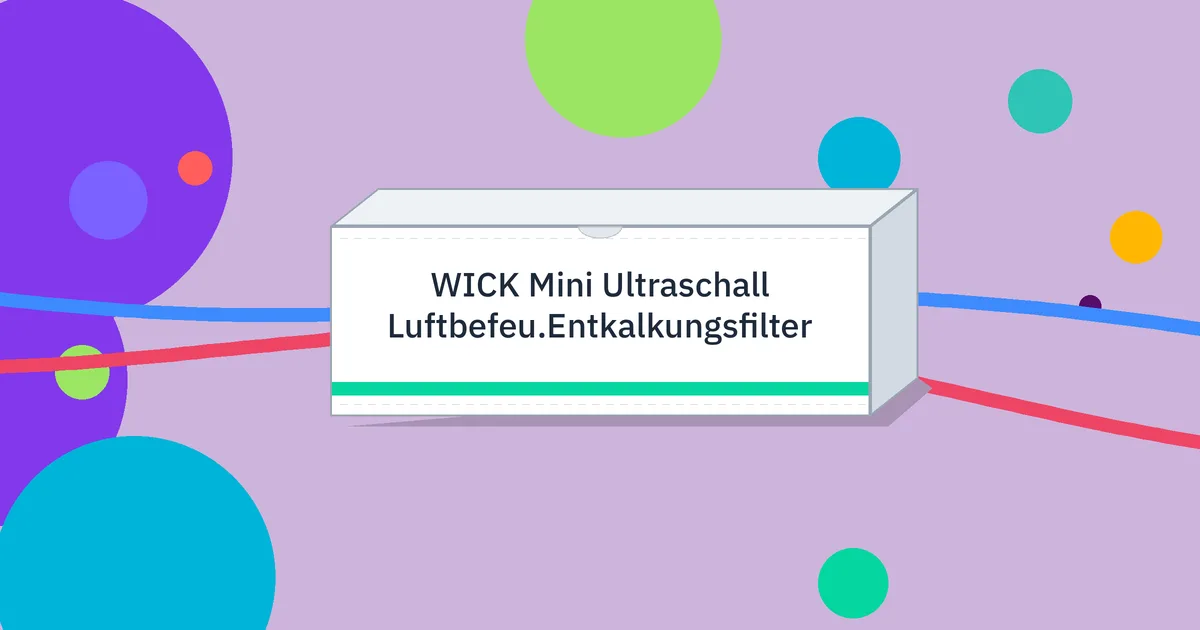 Symbolbild: Packung mit der Aufschrift WICK Mini Ultraschall Luftbefeu.Entkalkungsfilter (PZN 09425988) – Verfügbarkeit und Bezug in Apotheken in Frankfurt am Main