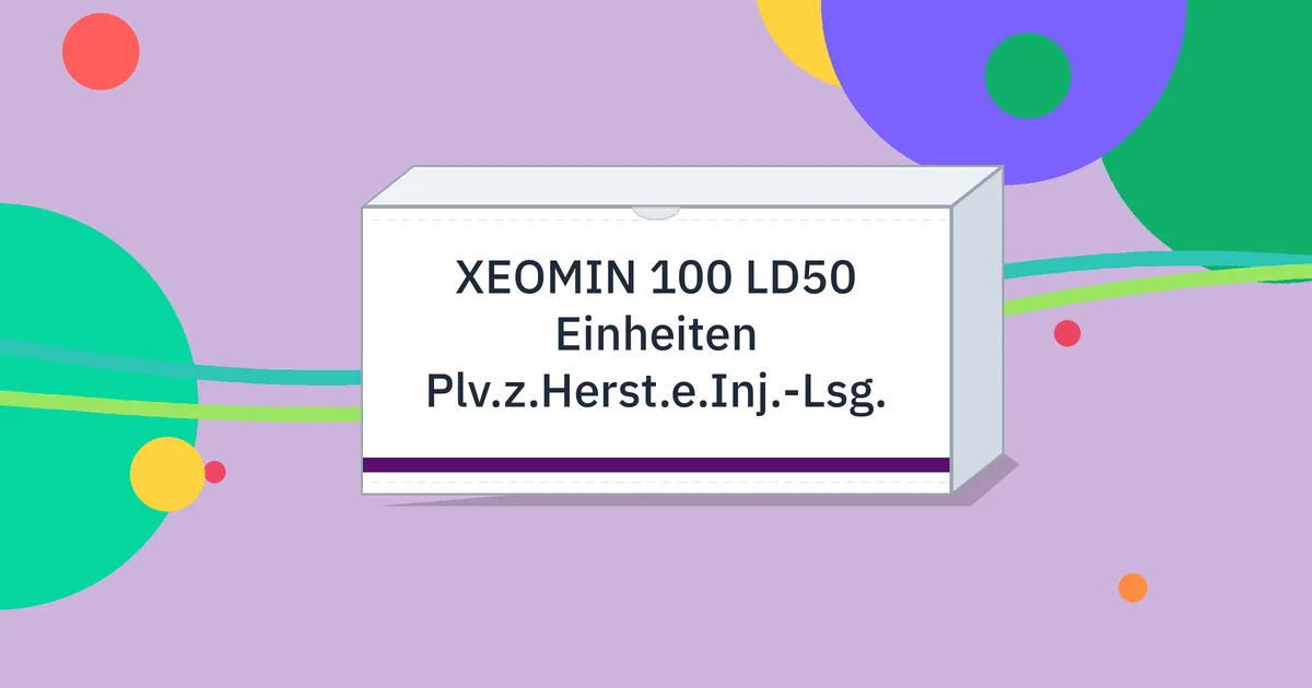 Symbolbild: Packung mit der Aufschrift XEOMIN 100 LD50 Einheiten Plv.z.Herst.e.Inj.-Lsg. (PZN 20657699) – Verfügbarkeit und Bezug in Apotheken in Frankfurt am Main