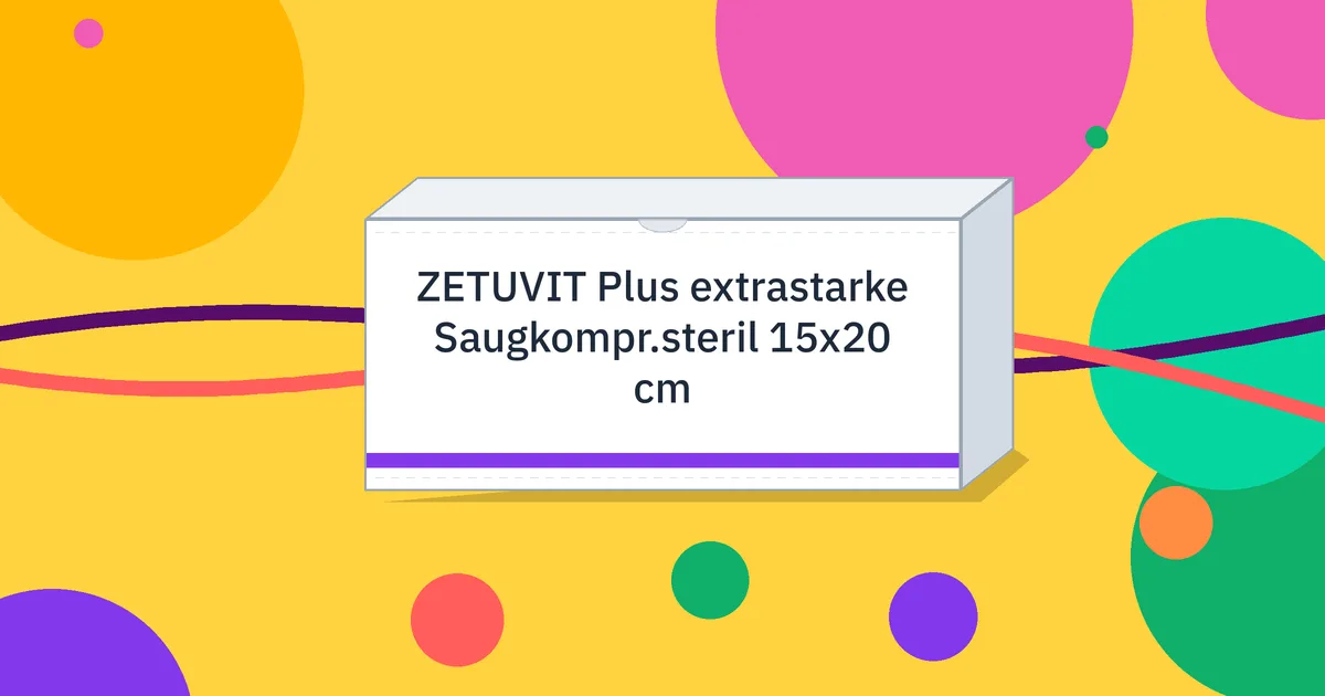 Symbolbild: Packung mit der Aufschrift ZETUVIT Plus extrastarke Saugkompr.steril 15x20 cm (PZN 16017899) – Verfügbarkeit und Bezug in Apotheken in Frankfurt am Main